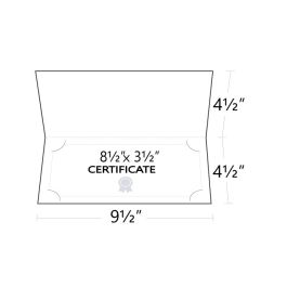 9.5x4.5 Small Certificate Folder