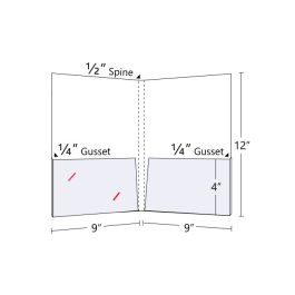 Pocket Folders Gusset - 14pt Gloss Cover C2S 2 ink