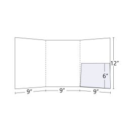 Tri-Panel Pocket Folder with 6 inch inside right pocket
