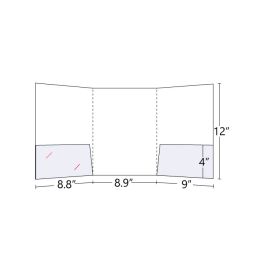 Tri-Panel Pocket Folder (Inside Left+Right)